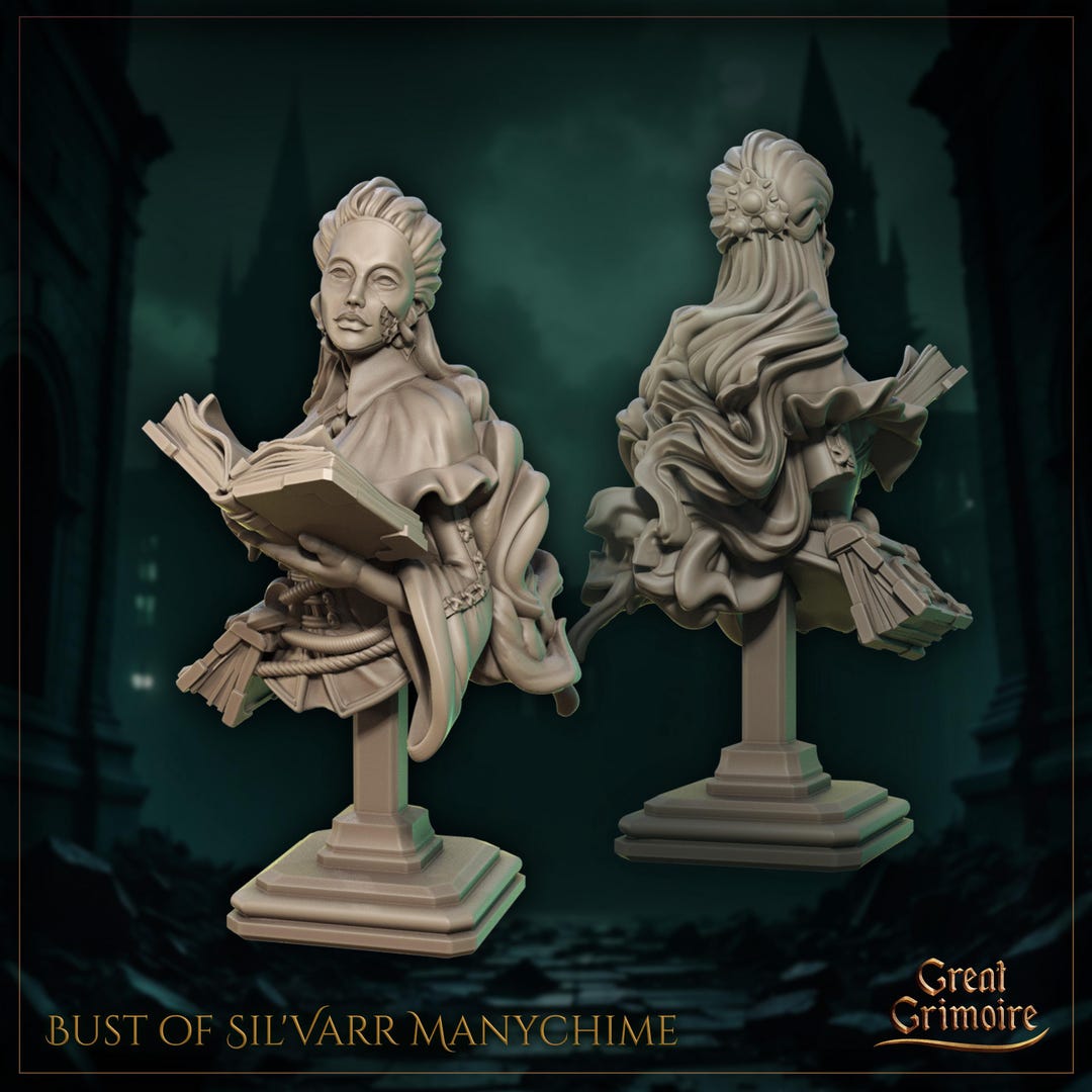 Bust of Sil Varr Manychime - the City of Lost Souls by Great Grimoire ...