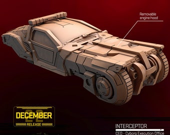 Cyberpunk Car Nomad Cybercar 28mm Miniatures for Tabletop Gaming ...