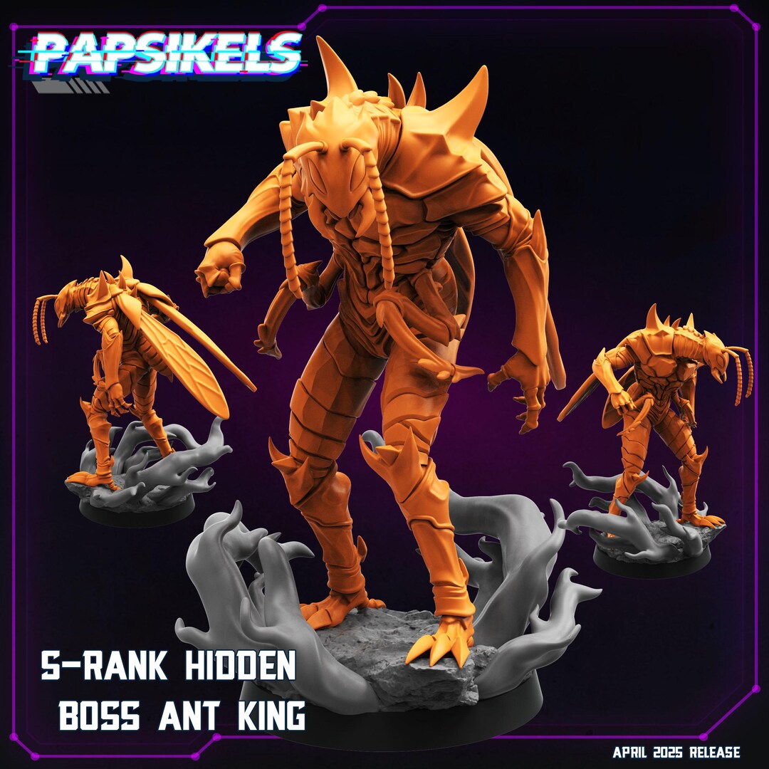 S Rank Hidden Boss Ant King 32mm Scale by Papsikels Great for Cyberpunk ...