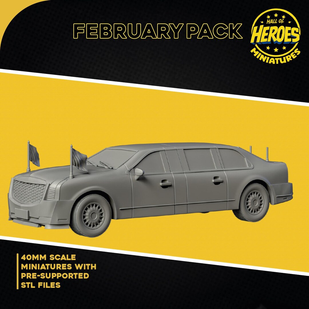 Presidential Limo 40mm Scale by Hall of Heroes Miniatures Great for ...