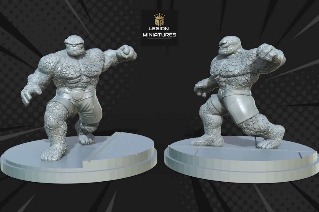 Thing by Legion Miniatures Great for Display, Superhero Rpgs, and Other ...