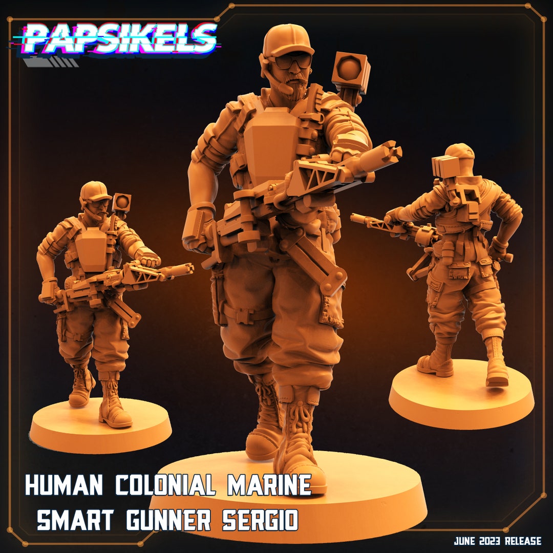 Human Colonial Marine Smart Gunner Sergio by Papsikels Great for ...