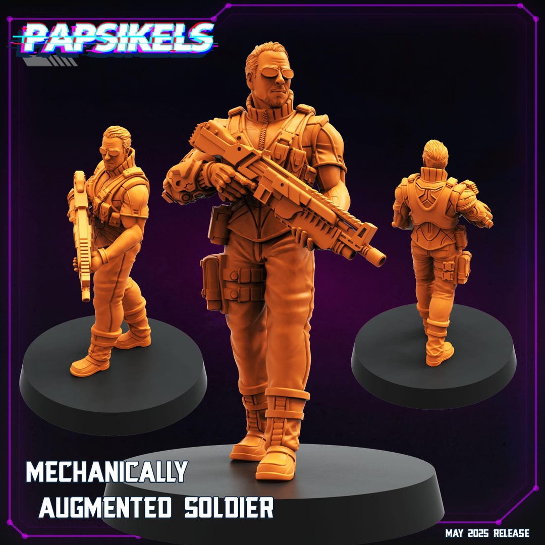 Mechanically Augmented Soldier 32mm Scale by Papsikels Great for ...