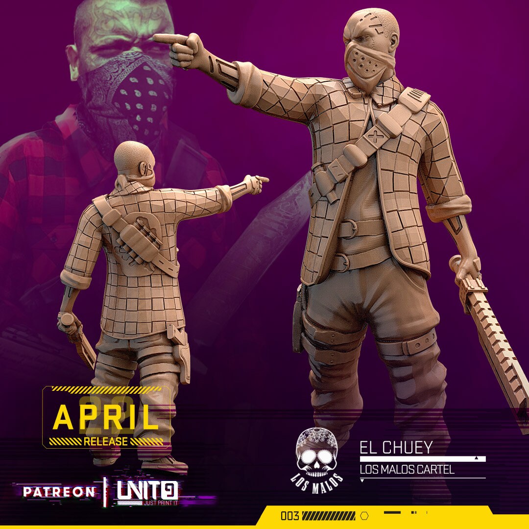 El Chuey - Los Malos Cartel From Unit 9 Great for Cyberpunk, Human ...