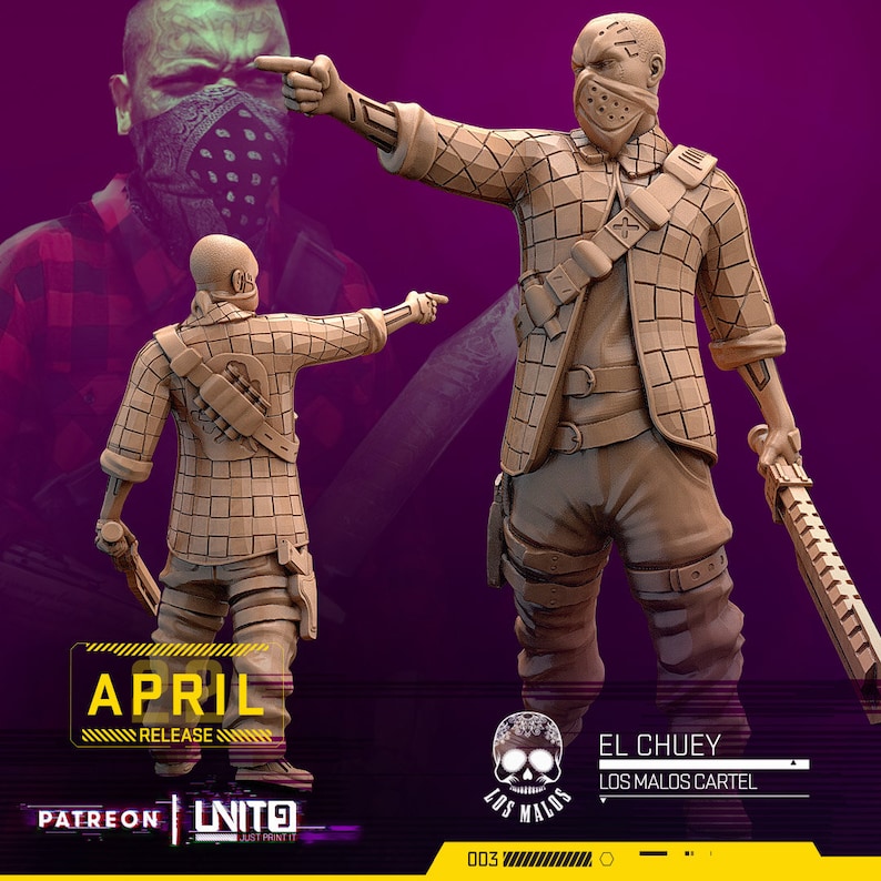 El Chuey - Los Malos Cartel From Unit 9 Great for Cyberpunk, Human ...
