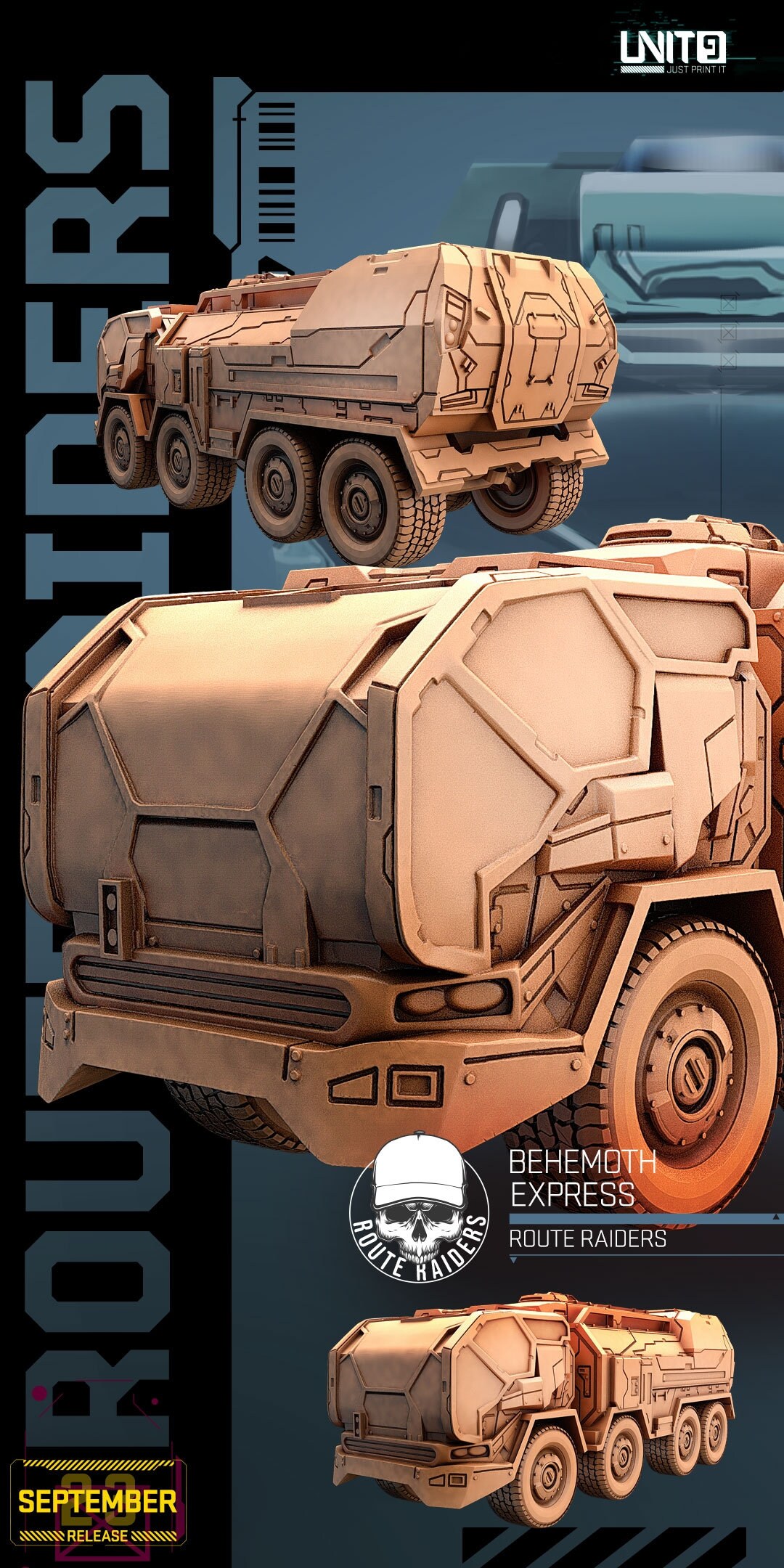 Behemoth Express Route Raiders From Unit 9 Great for Cyberpunk, Human ...