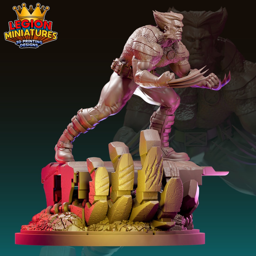 Ultimate Clawman by Legion Miniatures Great for Display, Superhero Rpgs ...