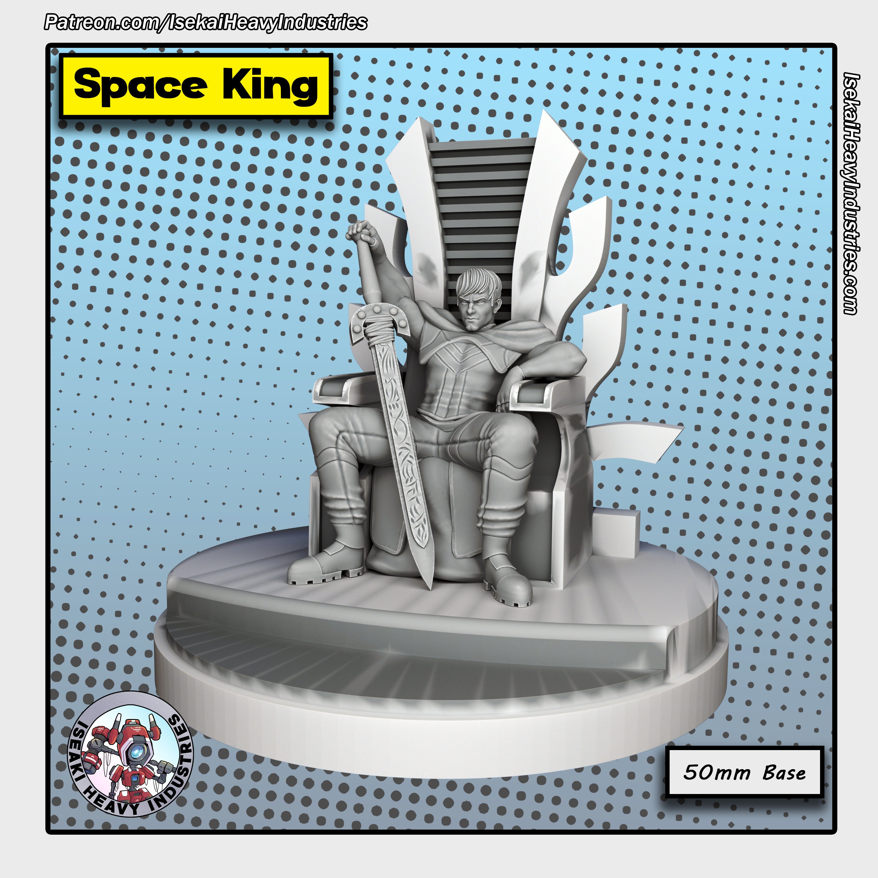 Space King 50mm Base by Isekai Heavy Industries Great for Crisis ...