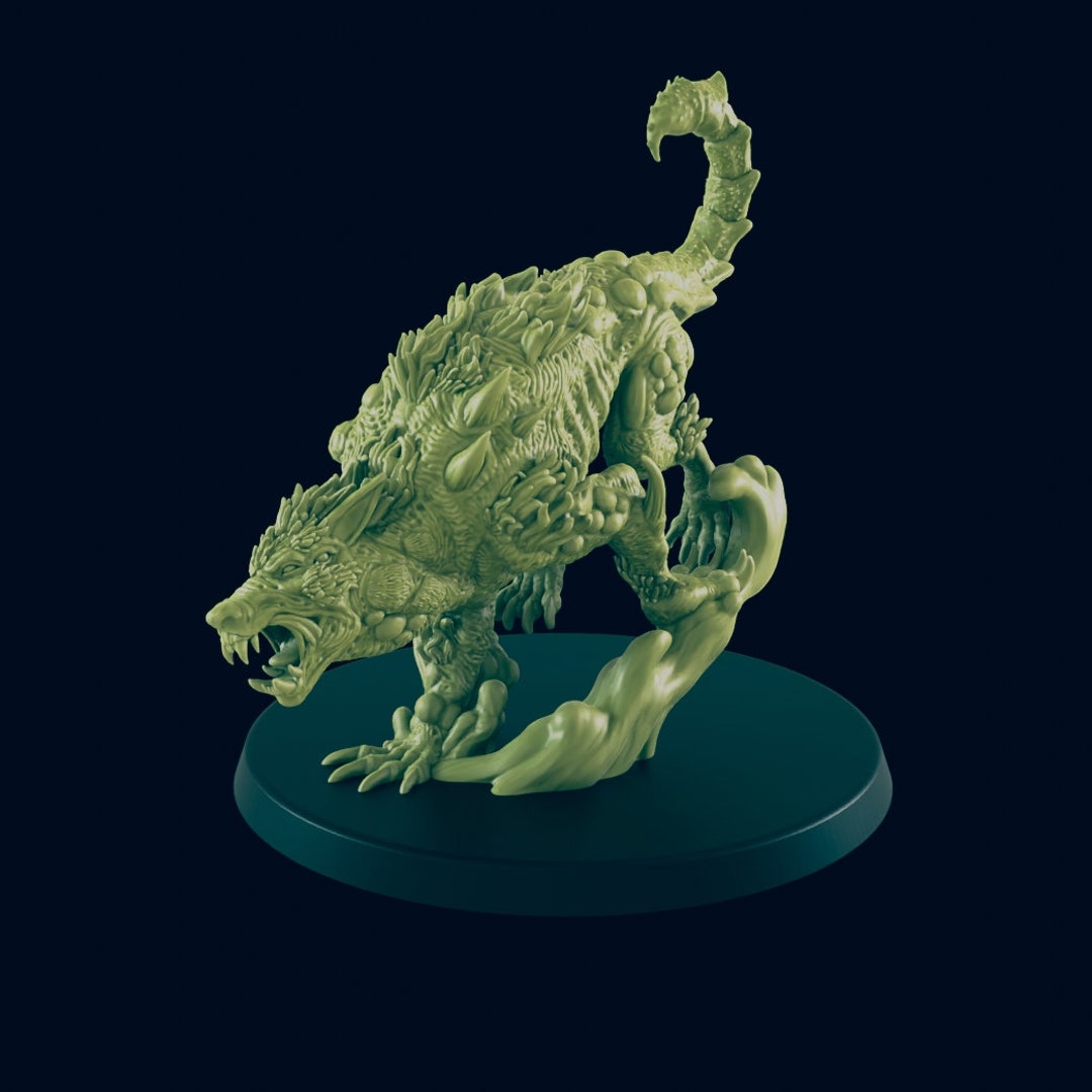 Mutated Wolf Beastie by EC3D Designs, Great for Cyberpunk, Shadowrun ...