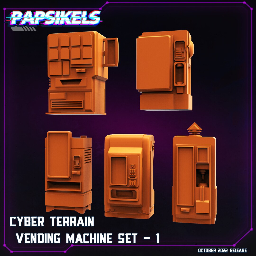 Vending Machine Set by Papsikels Great for Cyberpunk, Shadowrun ...