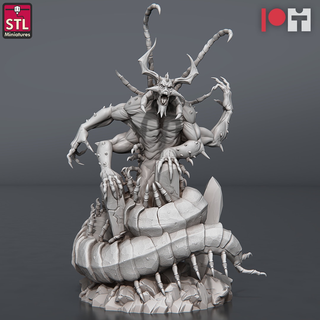 Tiszirain - Scalpendra Boss From STL Miniatures Great for D&D ...