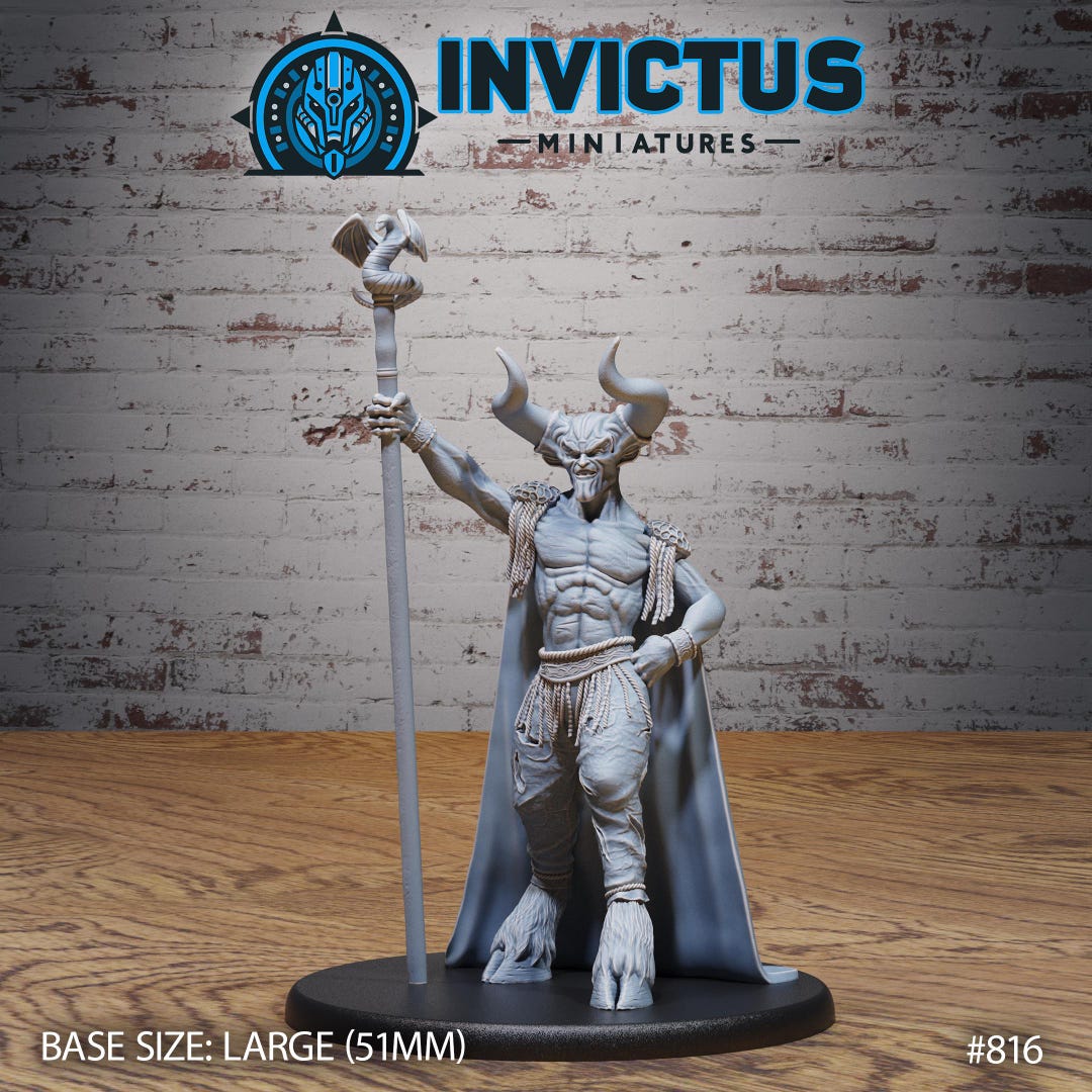 Lord of Darkness 50mm Base - Midnight Menace by Invictus Miniatures ...