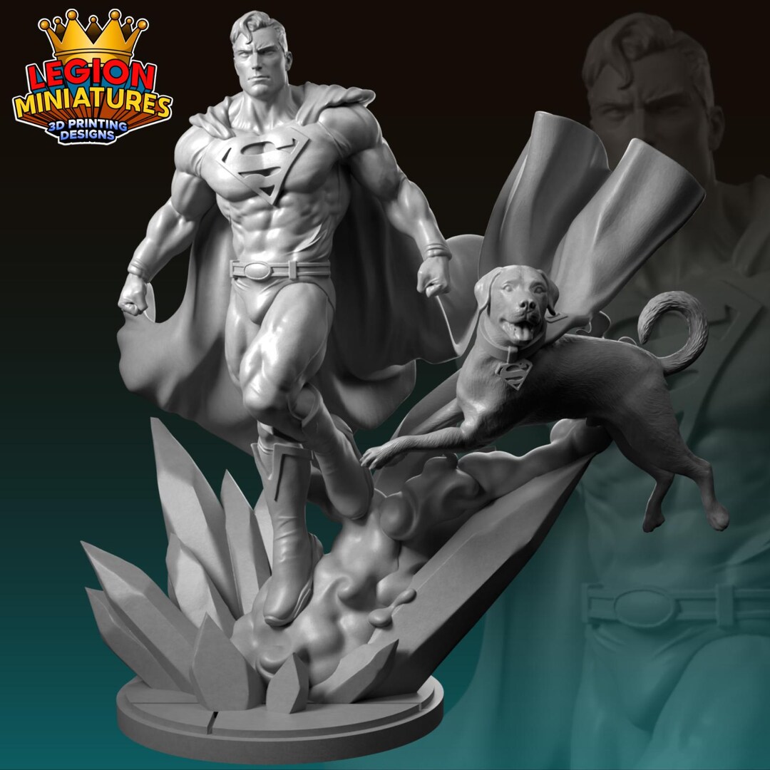 Strong Dude With Puppers 40mm Scale on 35mm Base by Legion Miniatures ...