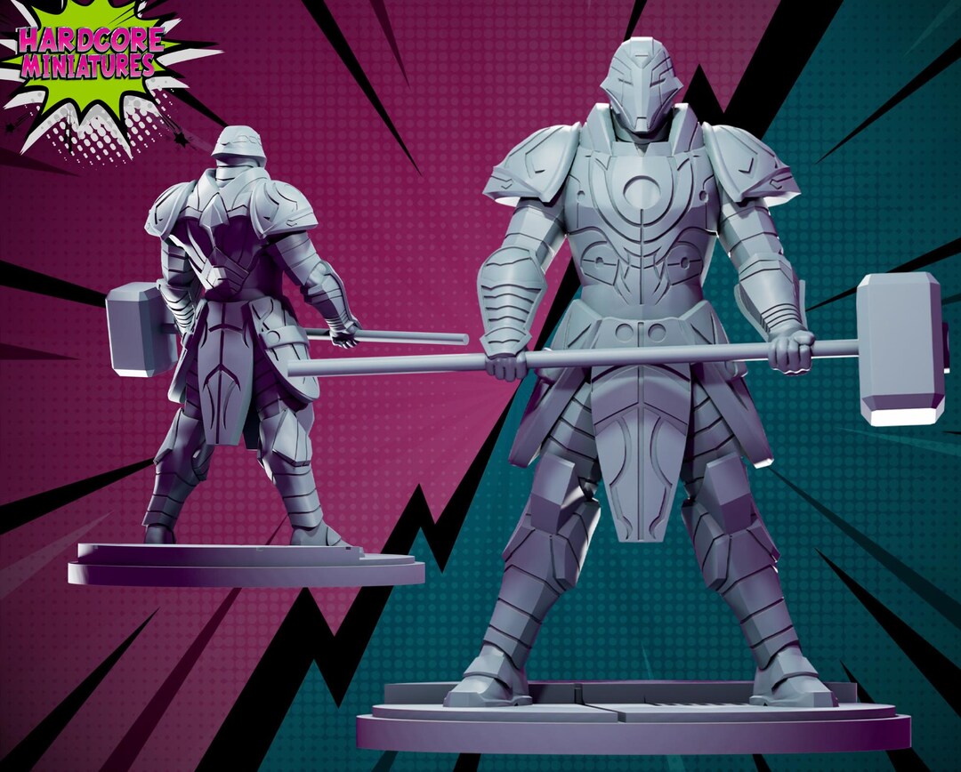 Fe Mallet 40mm Scale on 35mm Base by Hardcore Miniatures Great for ...