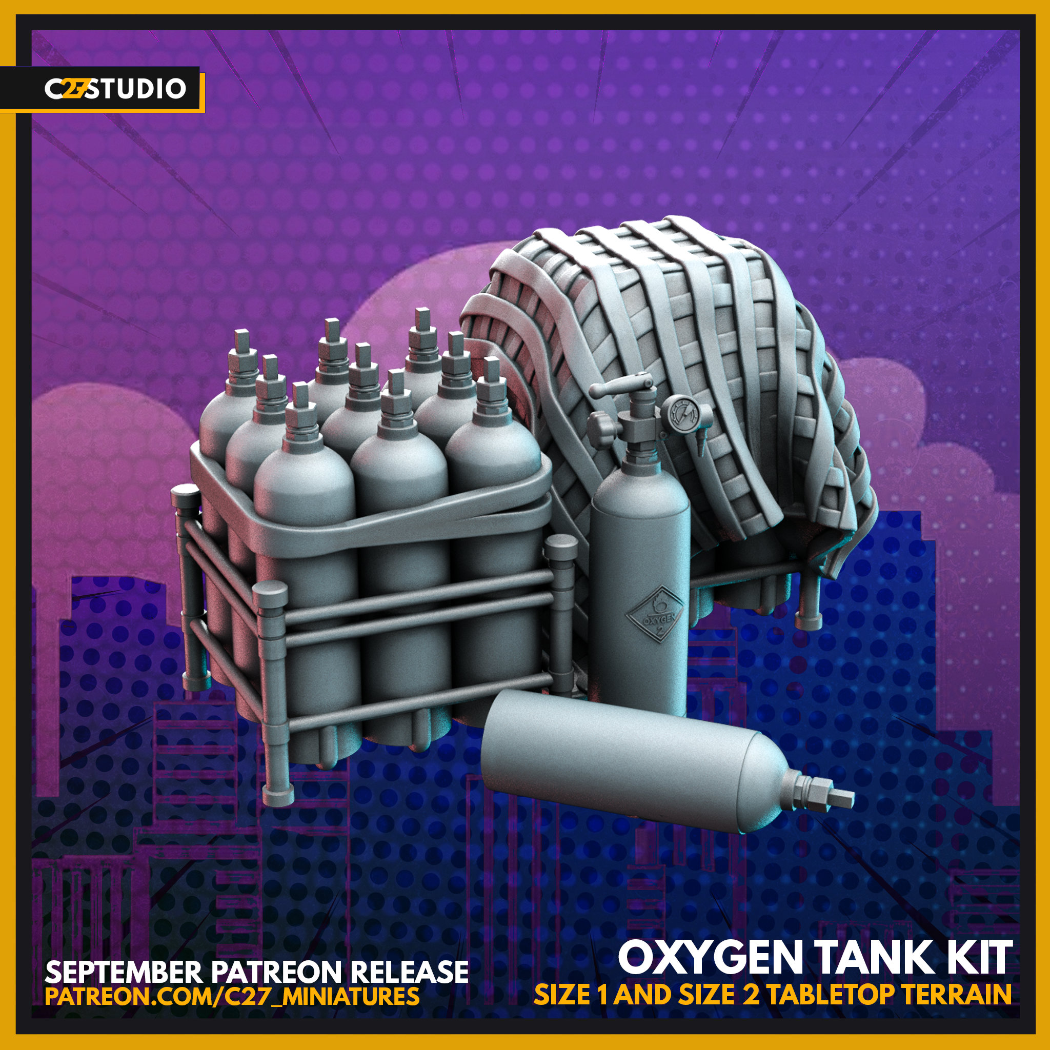 Oxygen Tanks by C27 Miniatures Great for Crisis Protocol - Etsy