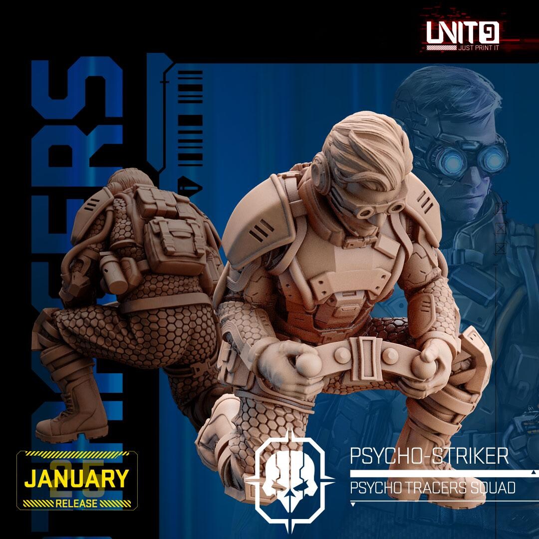 Psycho - Striker - Psycho Tracers Squad From Unit 9 Great for Cyberpunk ...
