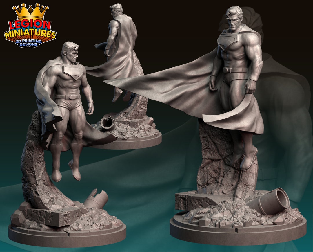 Heroic Guy by Legion Miniatures Great for Display, Superhero Rpgs, and ...