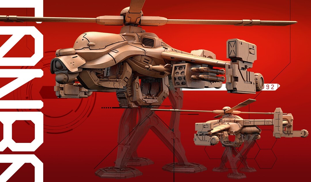 Tonbo AV94 From Unit 9 Great for Cyberpunk, Human Interface, Shadowrun ...