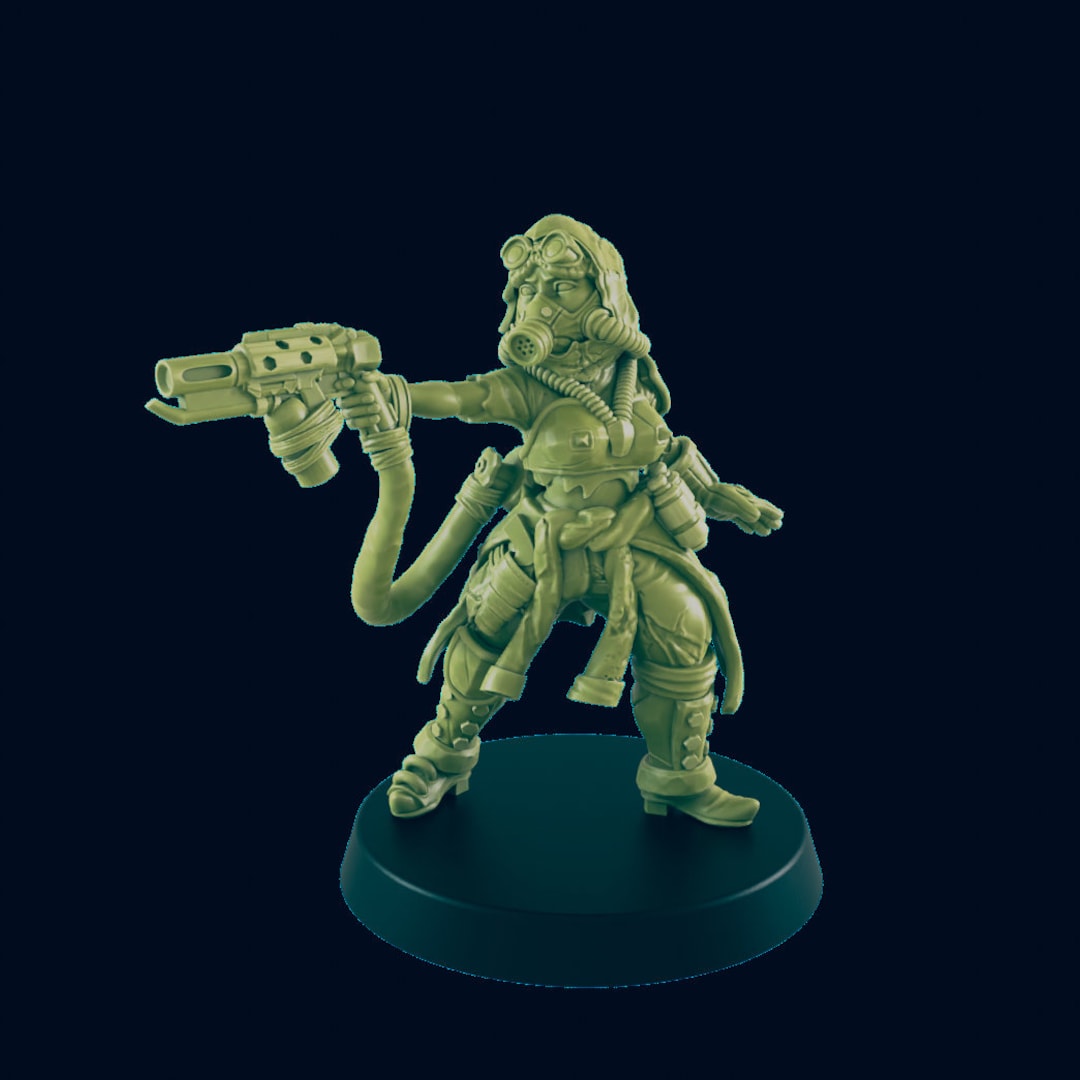 Flame Tosser by EC3D Designs, Great for Cyberpunk, Shadowrun, Stargrave ...