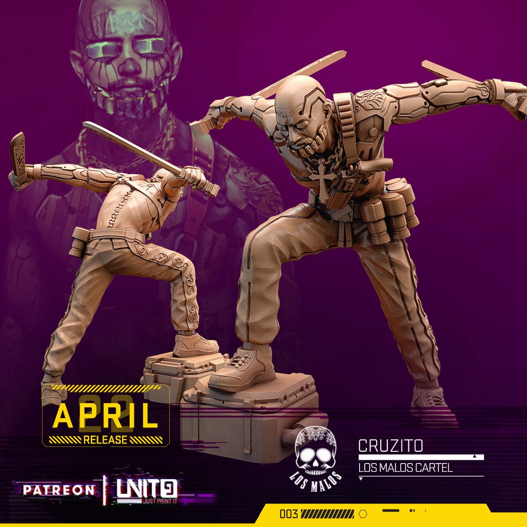 Cruzito - Los Malos Cartel From Unit 9 Great for Cyberpunk, Human ...