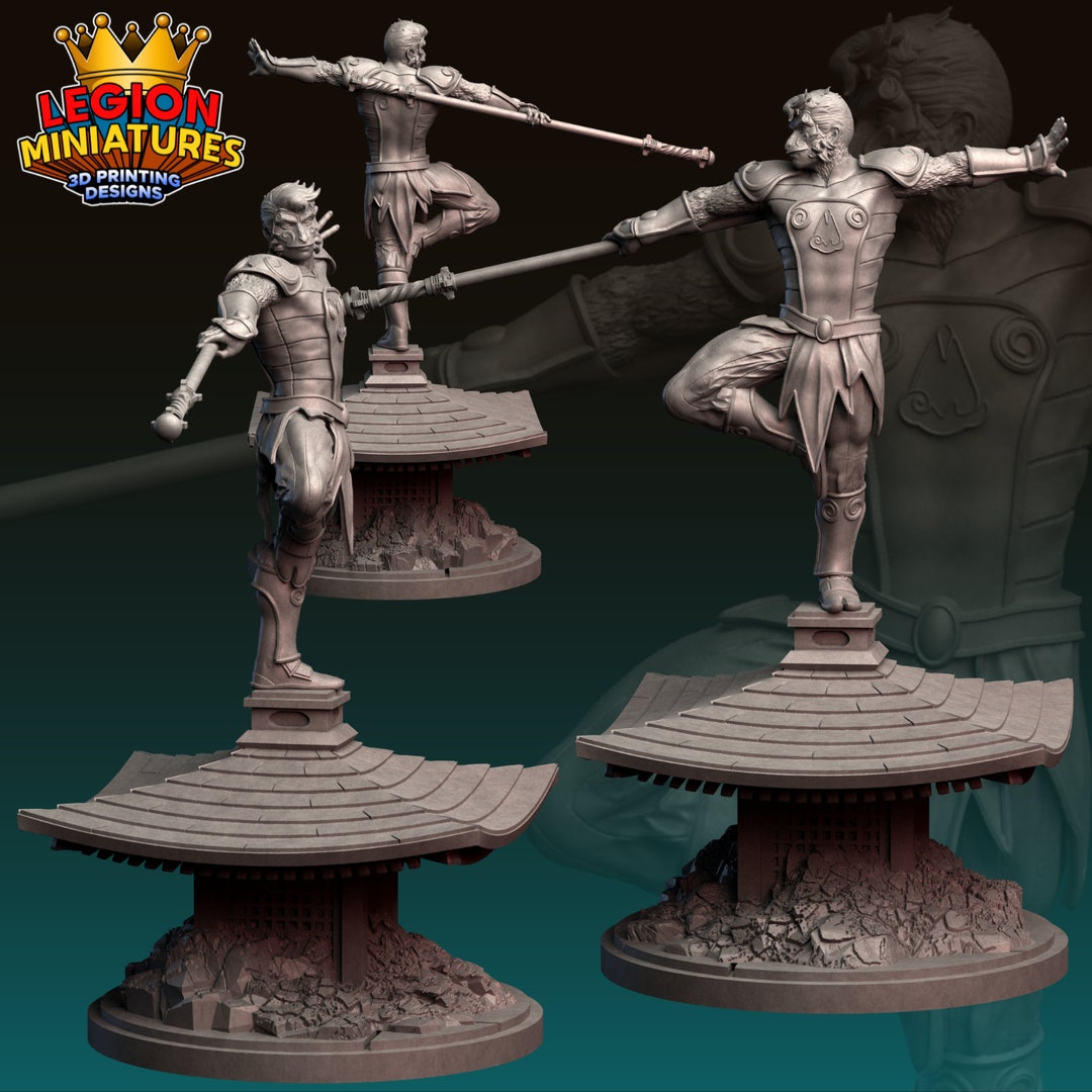 Monkey Prince 40mm Scale on 35mm Base by Legion Miniatures Great for ...