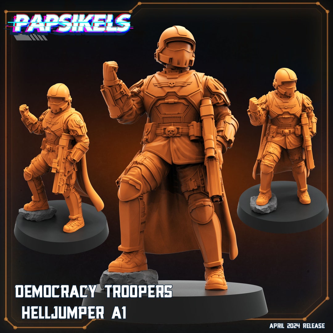 Democracy Troopers Helljumper by Papsikels Great for Cyberpunk ...