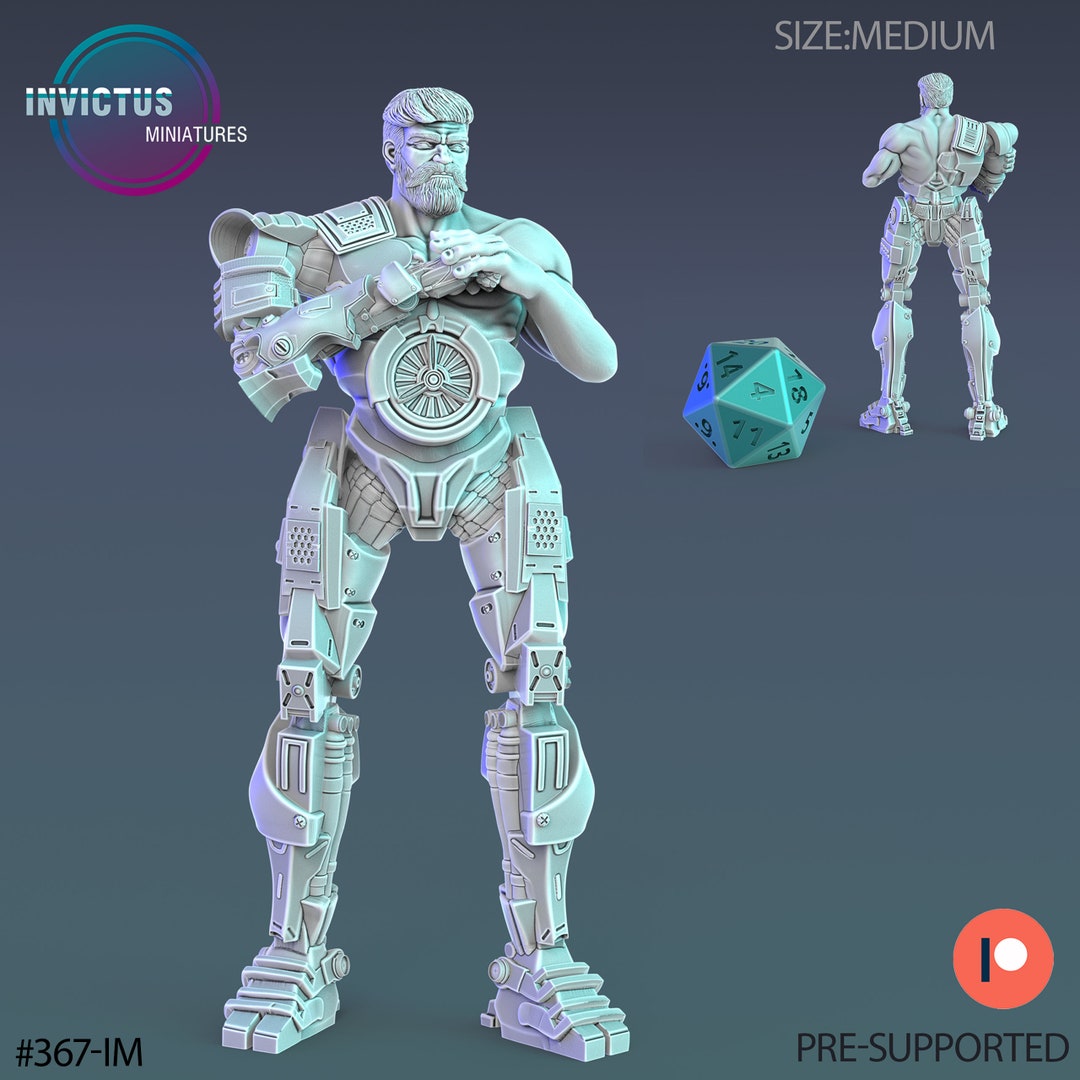 Cyborg Thug - Cyberpunk City by Invictus Miniatures Great for Cyberpunk ...