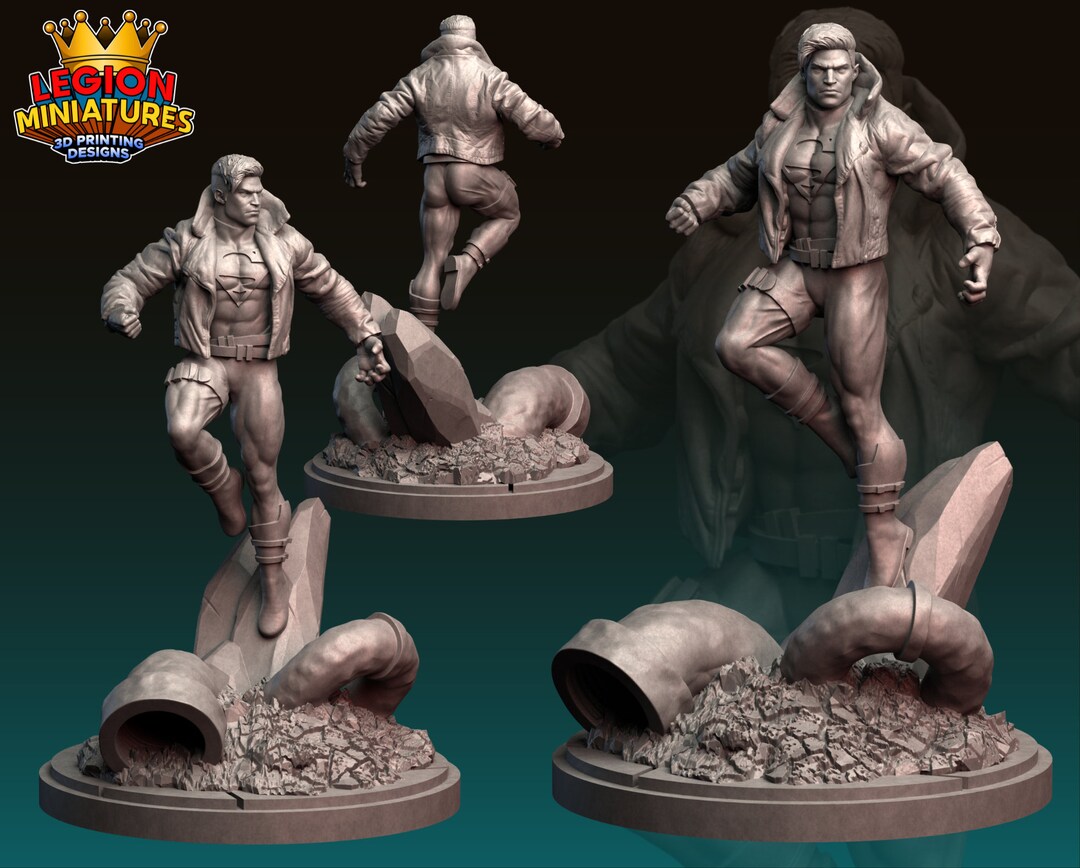 Powerful Lad by Legion Miniatures Great for Display, Superhero Rpgs ...