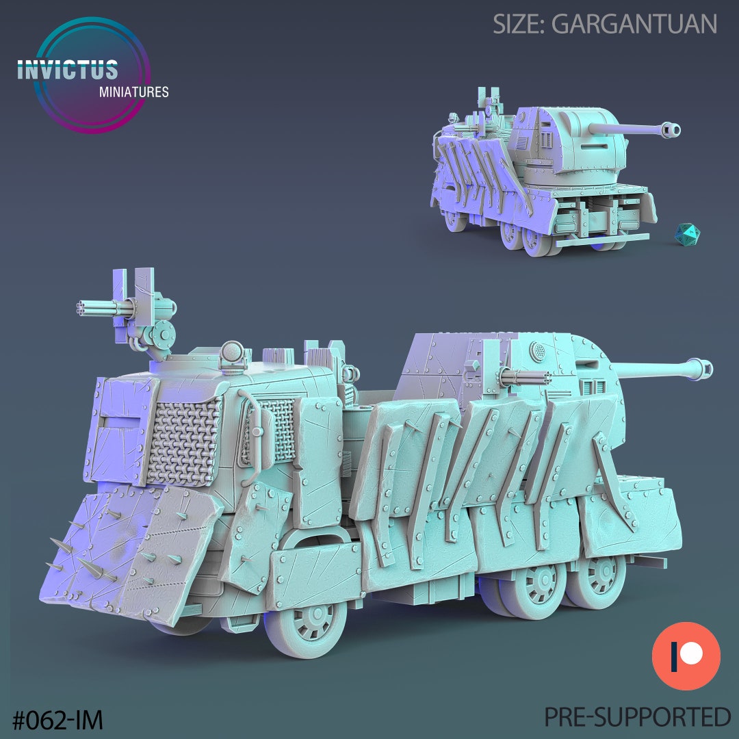 Wastelands Wheel Fortress by Invictus Miniatures Great for Cyberpunk ...