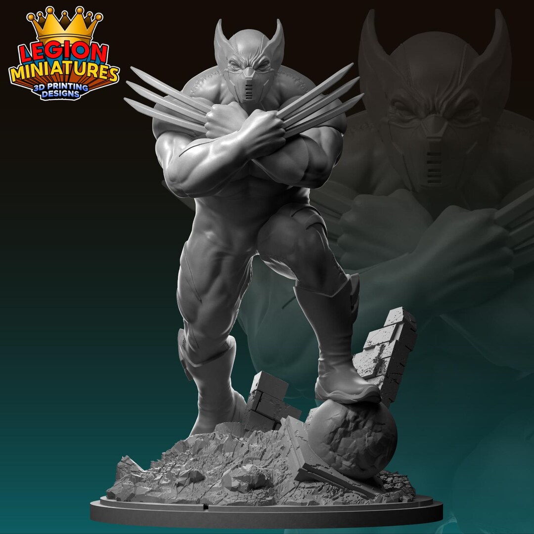 Ultimate Clawman 40mm Scale on 35mm Base by Legion Miniatures Great for ...