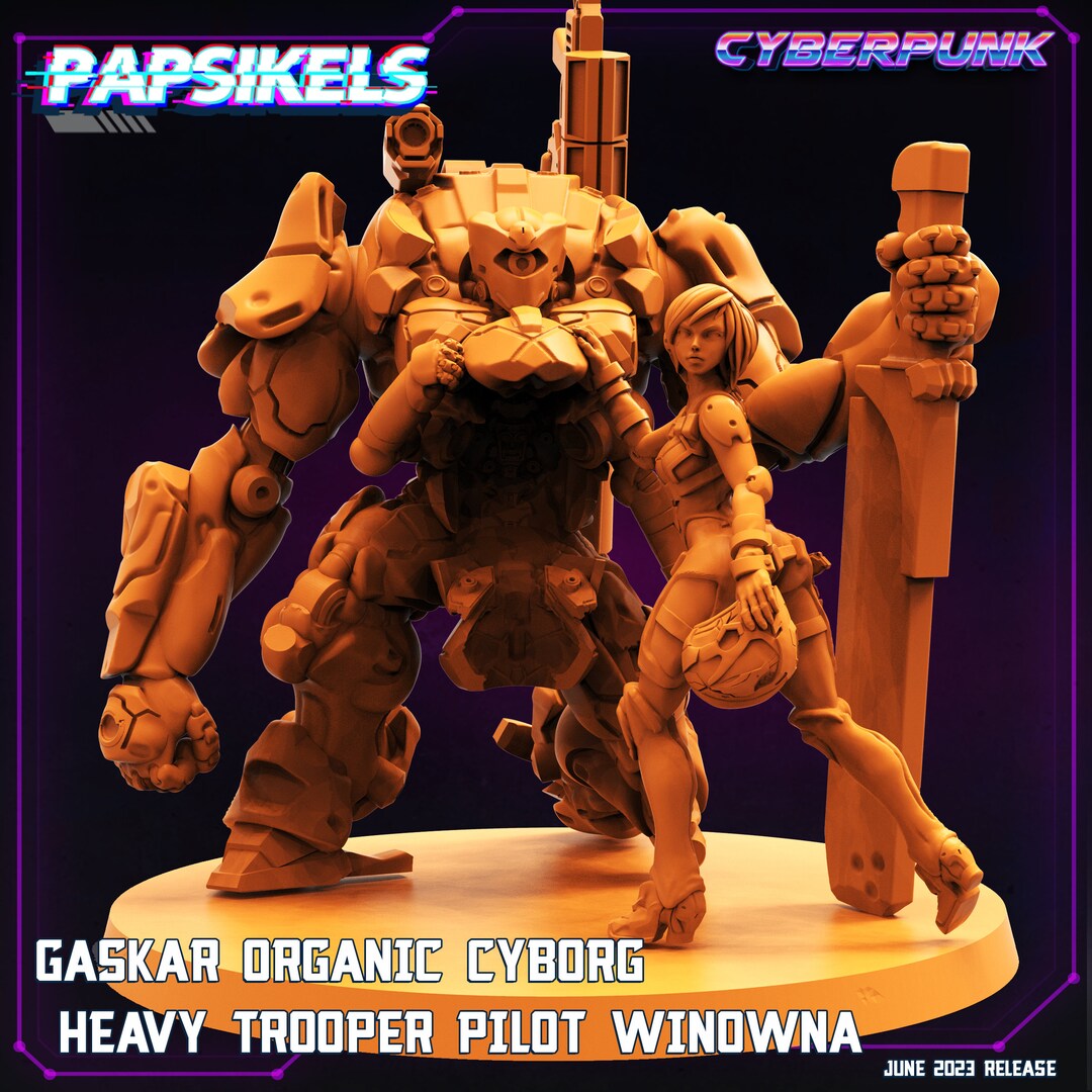 Gaskar Organic Cyborg Heavy Trooper Pilot Winowna by Papsikels Great ...