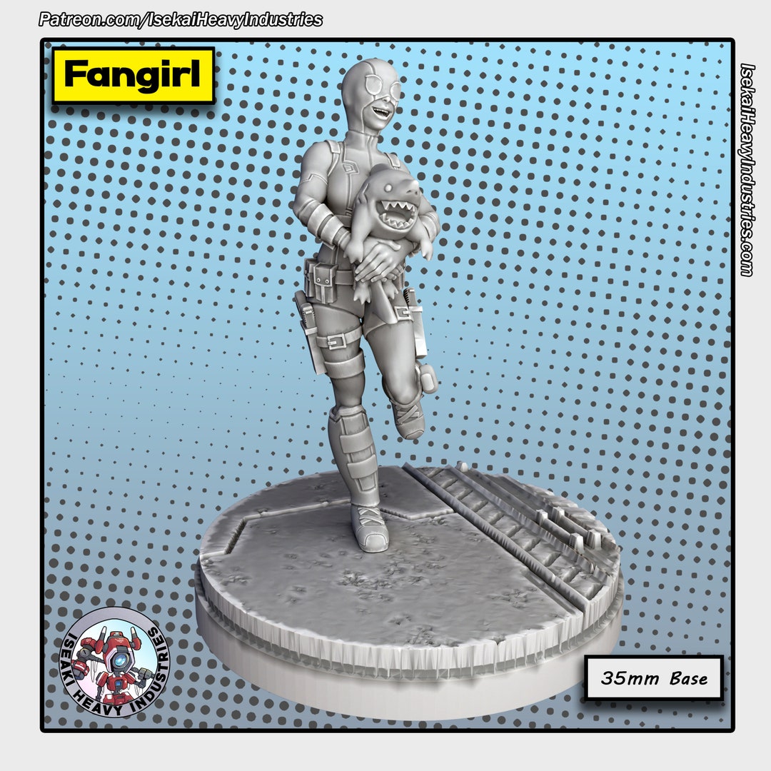 Fangirl on 35mm Base by Isekai Heavy Industries Great for Crisis ...