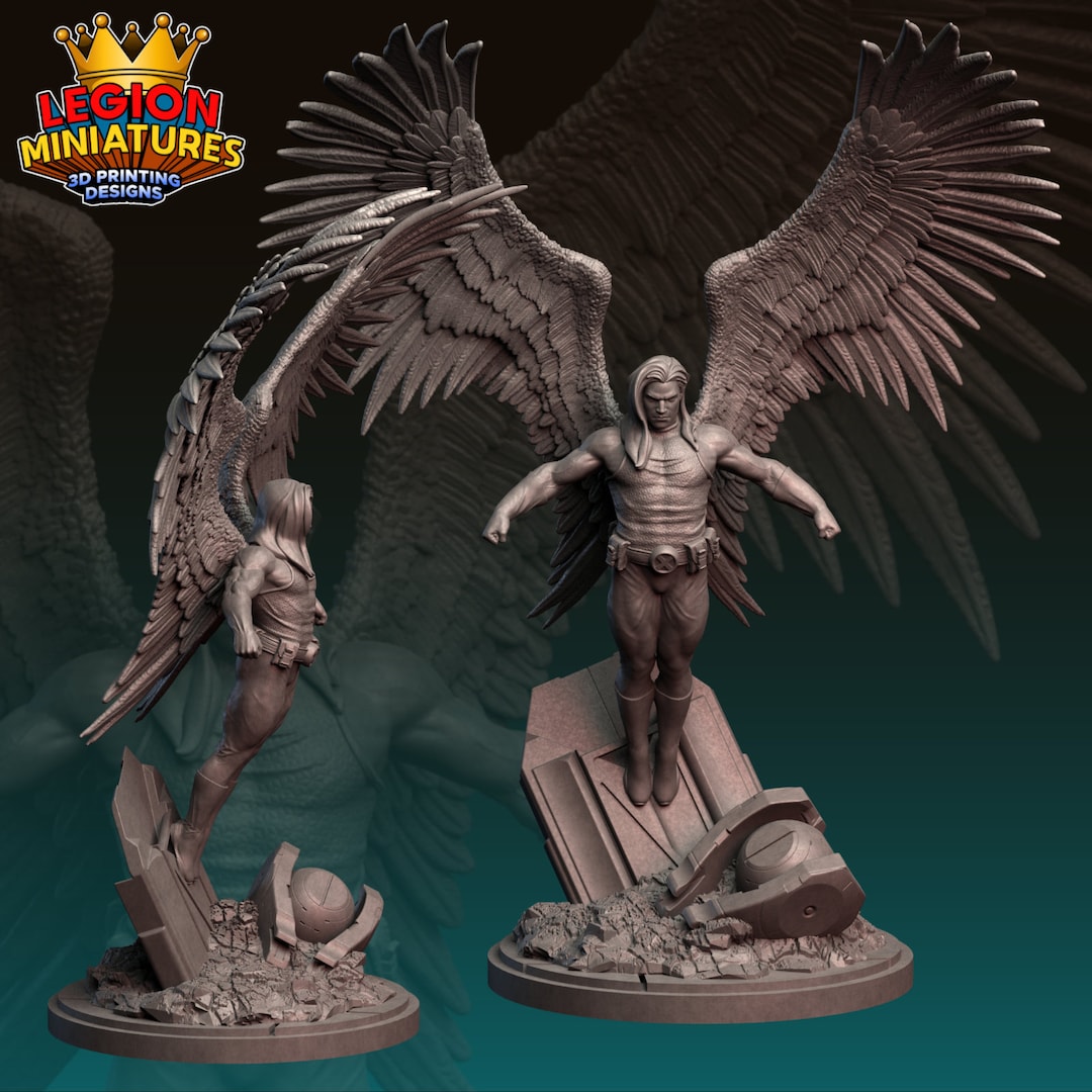 Winged Hero by Legion Miniatures Great for Display, Superhero Rpgs, and ...