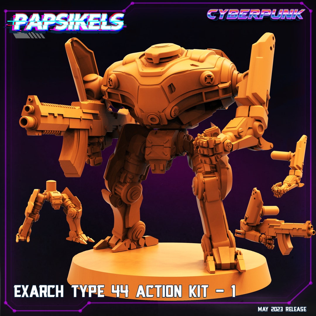 Exarch Type 44 Action Kit by Papsikels Great for Cyberpunk, Shadowrun ...