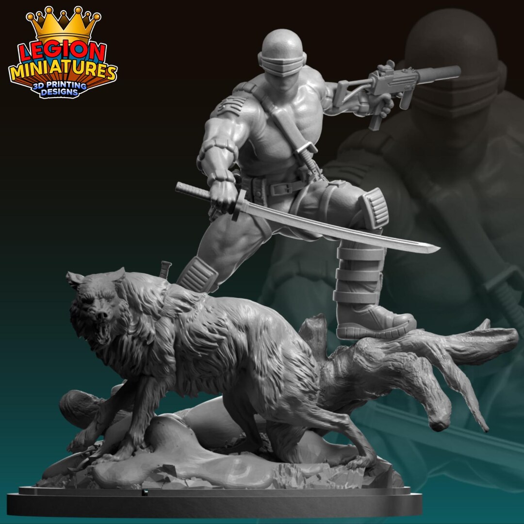 Silent Serpent 40mm Scale on 50mm Base by Legion Miniatures Great for ...