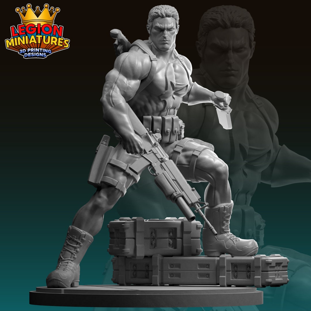 Mcpunish Face by Legion Miniatures Great for Display, Superhero Rpgs ...