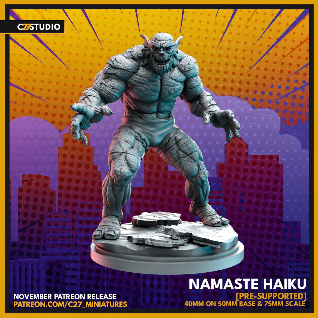 Namaste Haiku by C27 Miniatures Great for Crisis Protocol, Superhero ...