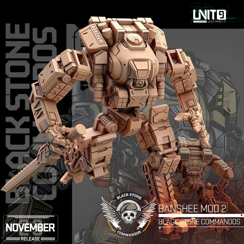 Banshee - Black Stone Commandos From Unit 9 Great for Cyberpunk, Human ...