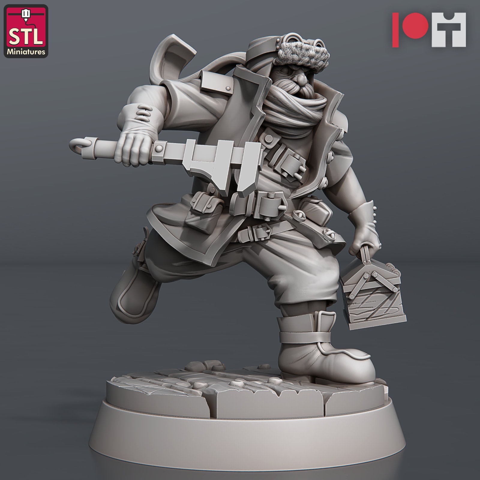 Airship Crew From STL Miniatures Great for D&D, Pathfinder, Torg, and ...