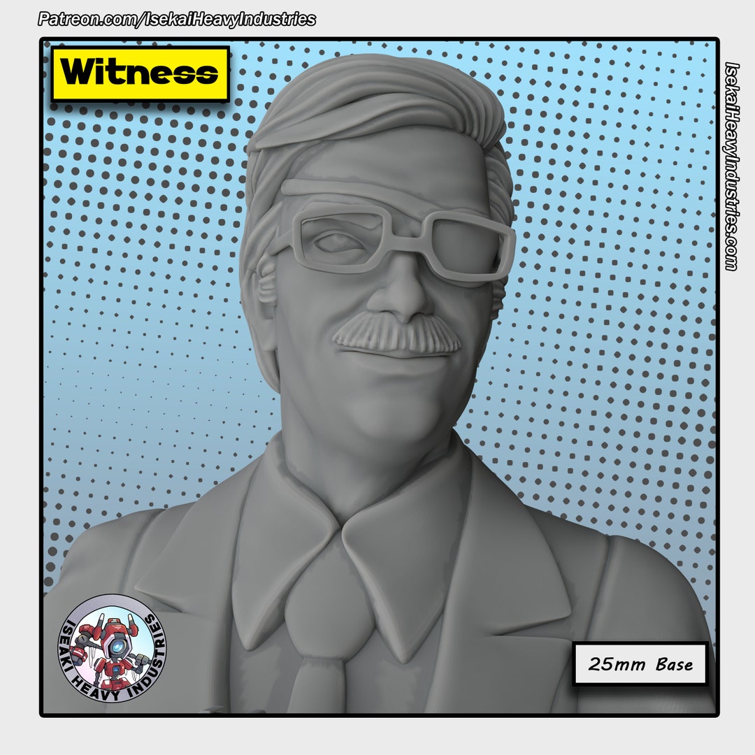 Witness - Token 40mm Scale on 25mm Base by Isekai Heavy Industries ...