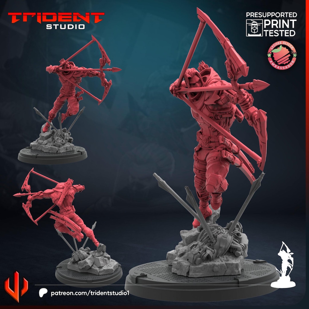 Hawk Hood 40mm Scale on 35mm Base From Trident Studios Great for Crisis ...