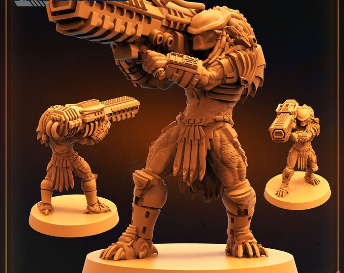 Papsikels Miniatures/falconeer_skull_hunter/predator/cyberpunk ...