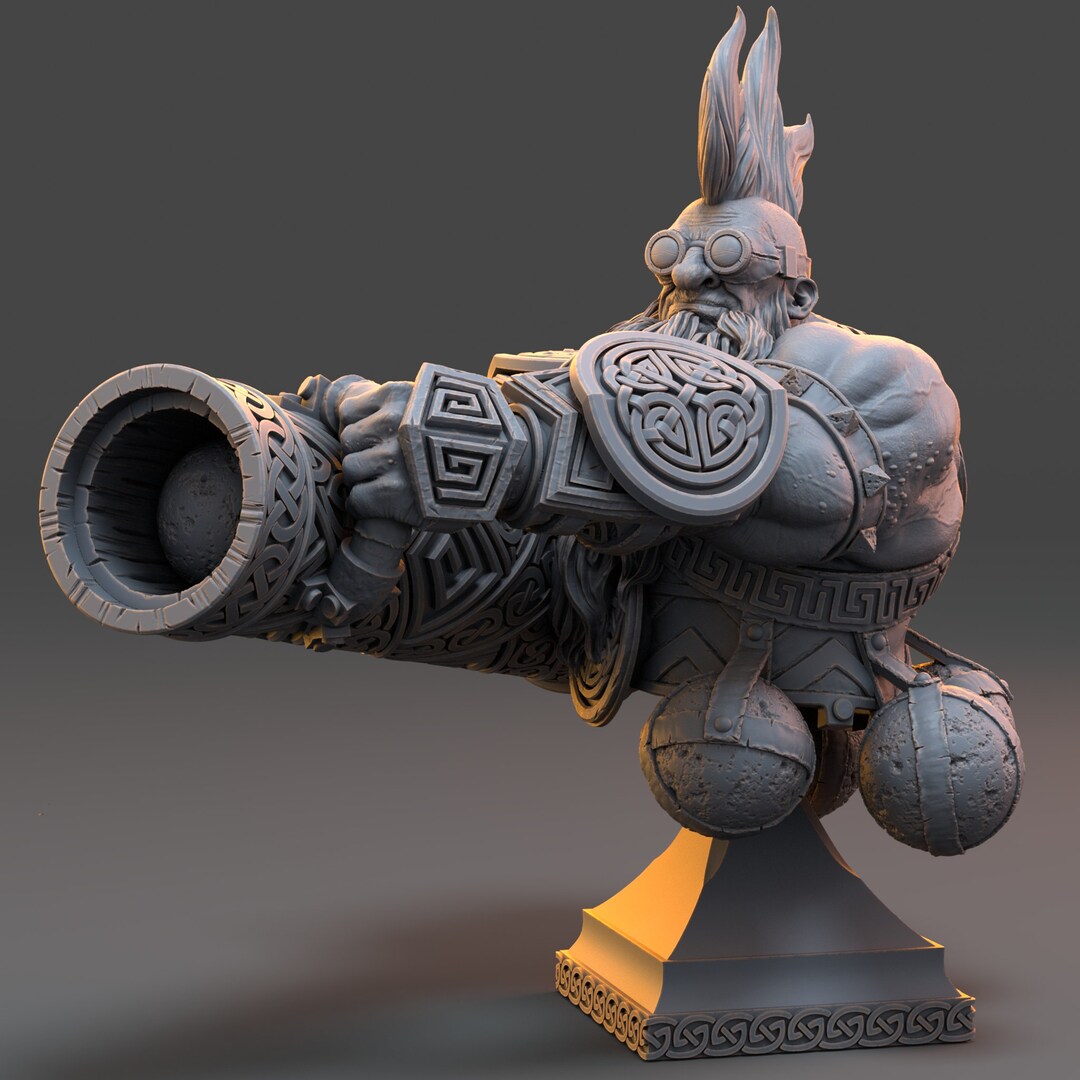 Yul Kaboom Grummer (bust) From Daybreak Miniatures - Etsy