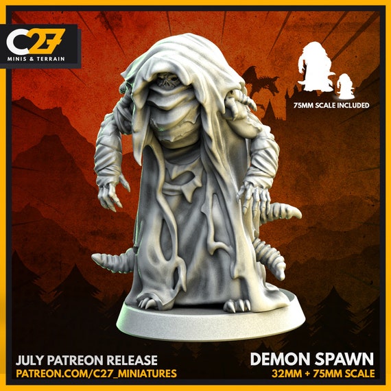 Demon Spawn by C27 Miniatures Great for Crisis Protocol - Etsy