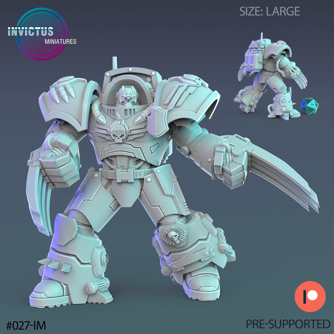 Skeleton Squad Officer Claws - Attack by Invictus Miniatures Great for ...