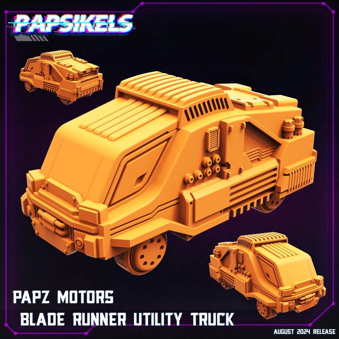 Papz Motors Blade Runner Utility Truck by Papsikels Great for Cyberpunk ...