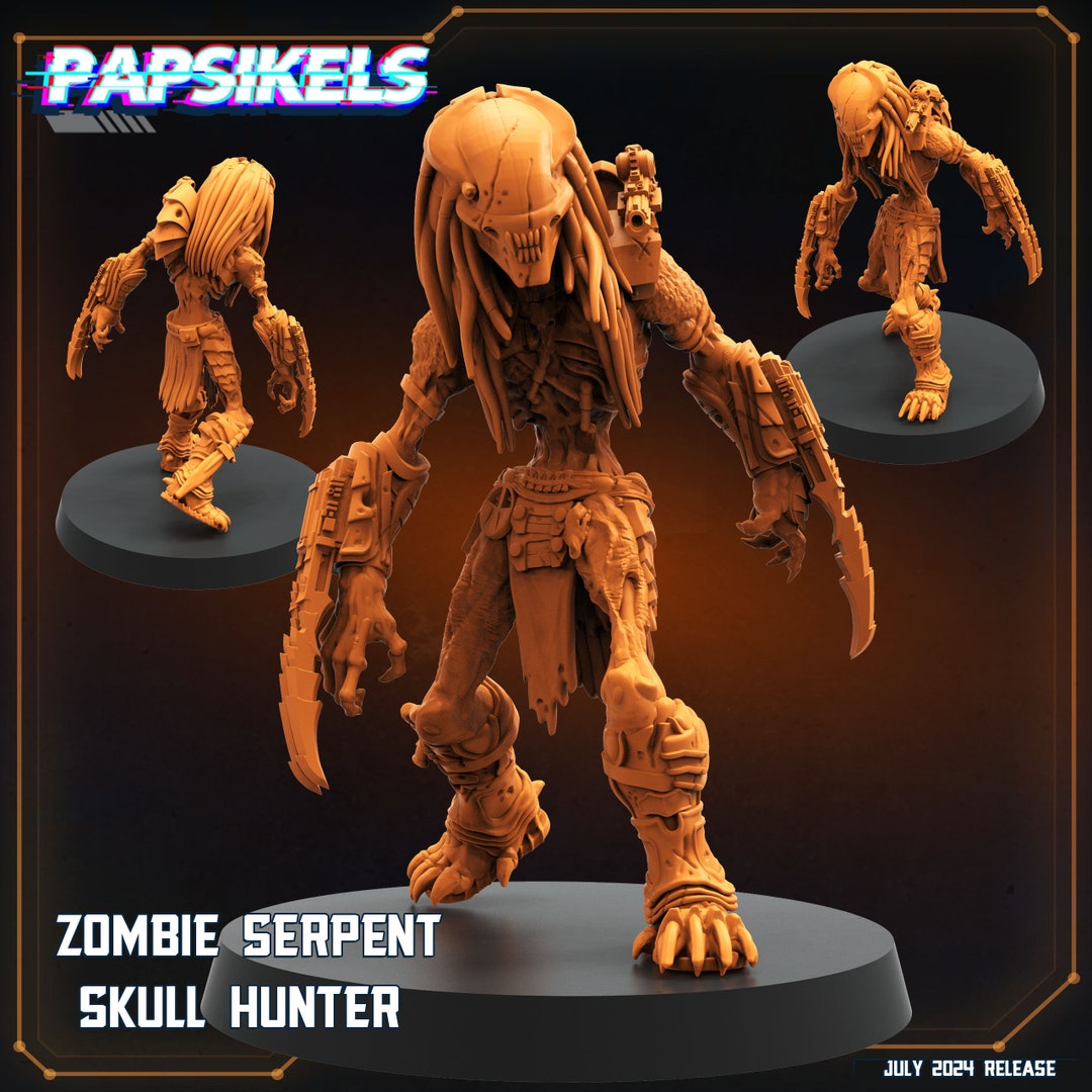 Zombie Serpent Skull Hunter by Papsikels Great for Cyberpunk, Shadowrun ...