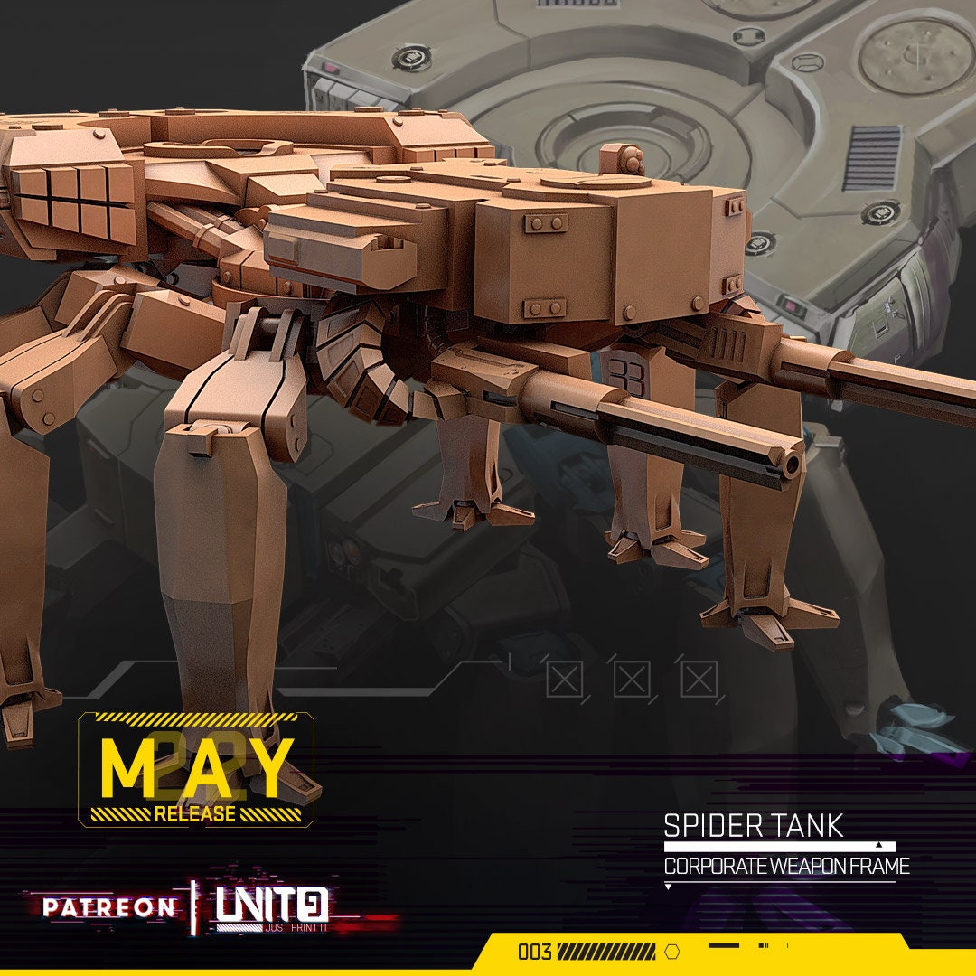 Spider Tank - Corporate Weaponframe From Unit 9 Great for Cyberpunk ...