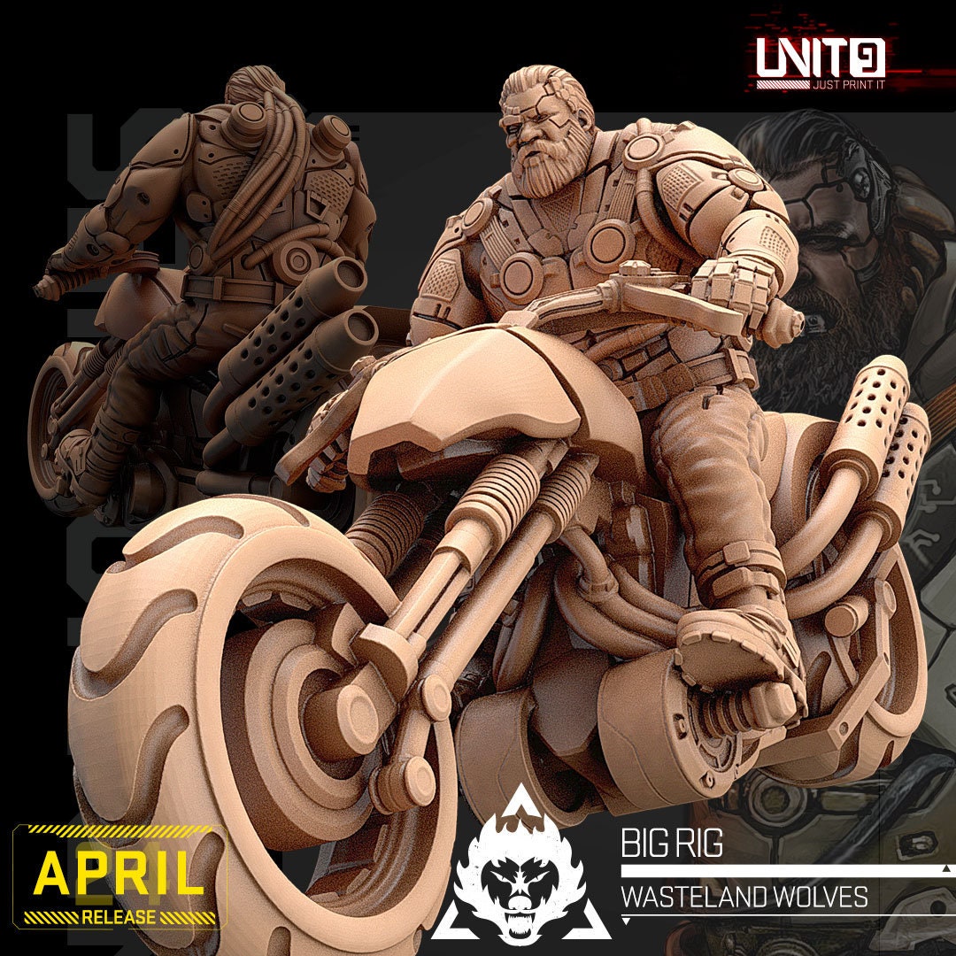 Big Rig - Wasteland Wolves From Unit 9 Great for Cyberpunk, Human ...