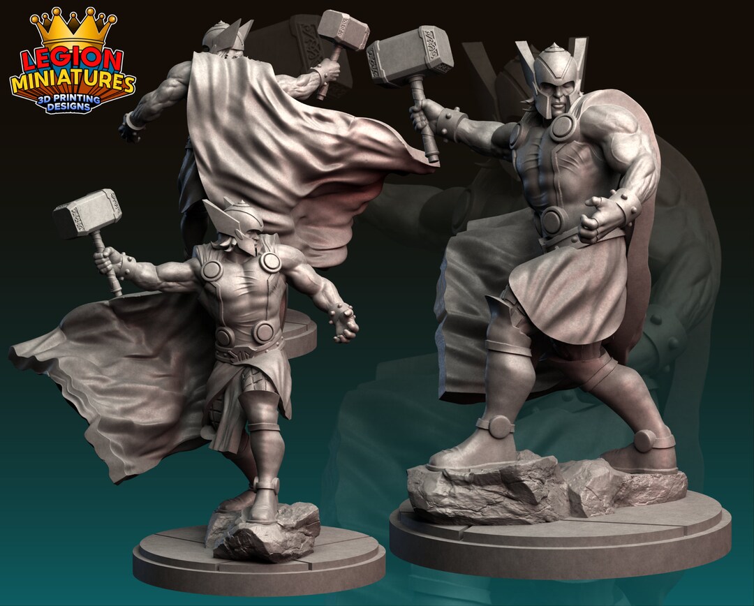 Hammerman by Legion Miniatures Great for Display, Superhero Rpgs, and ...